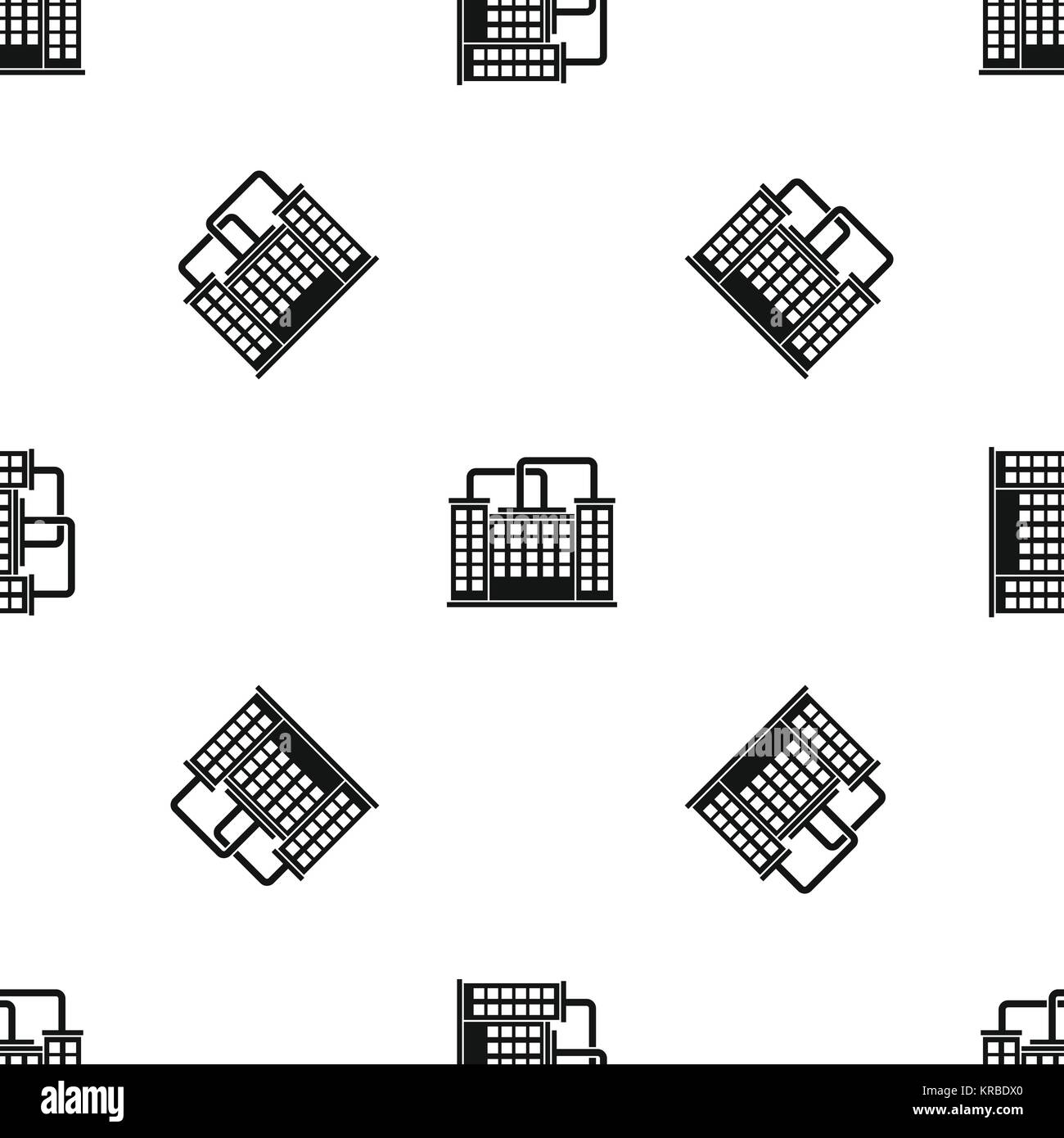 Plant building pattern seamless black Stock Vector Image & Art - Alamy