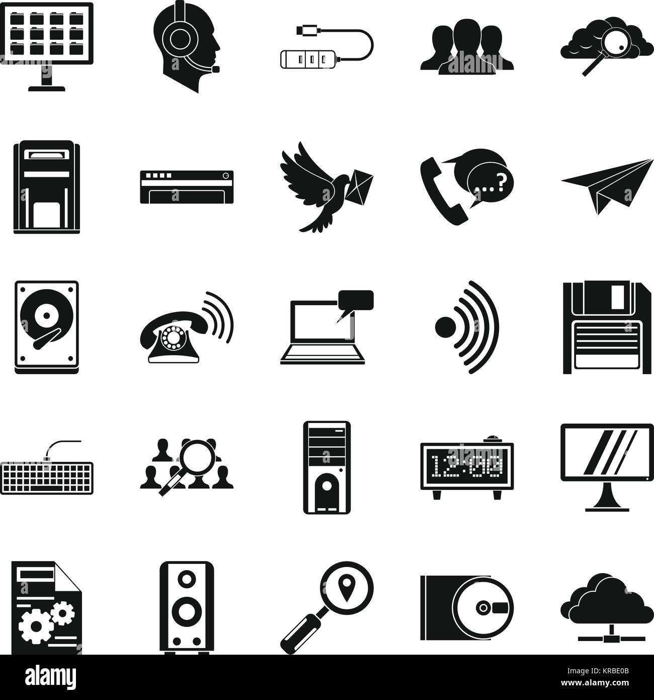 Bond icons set, simple style Stock Vector Image & Art - Alamy