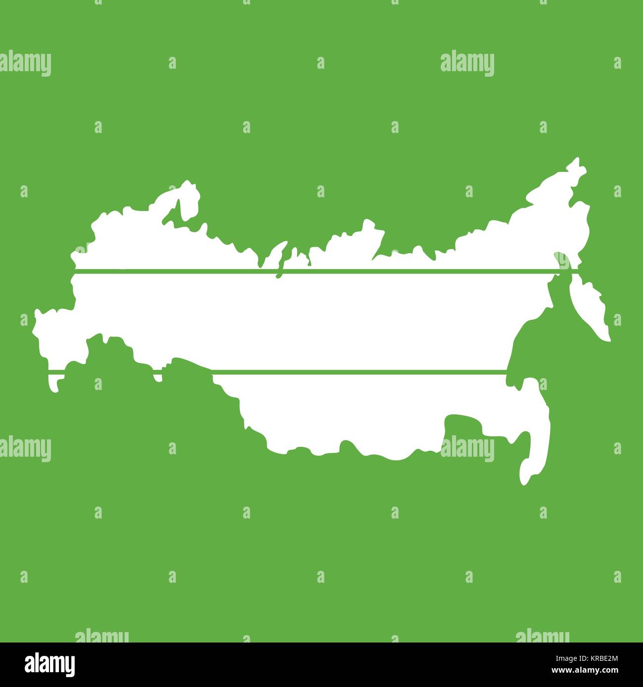 Map of Russia icon green Stock Vector Image & Art - Alamy