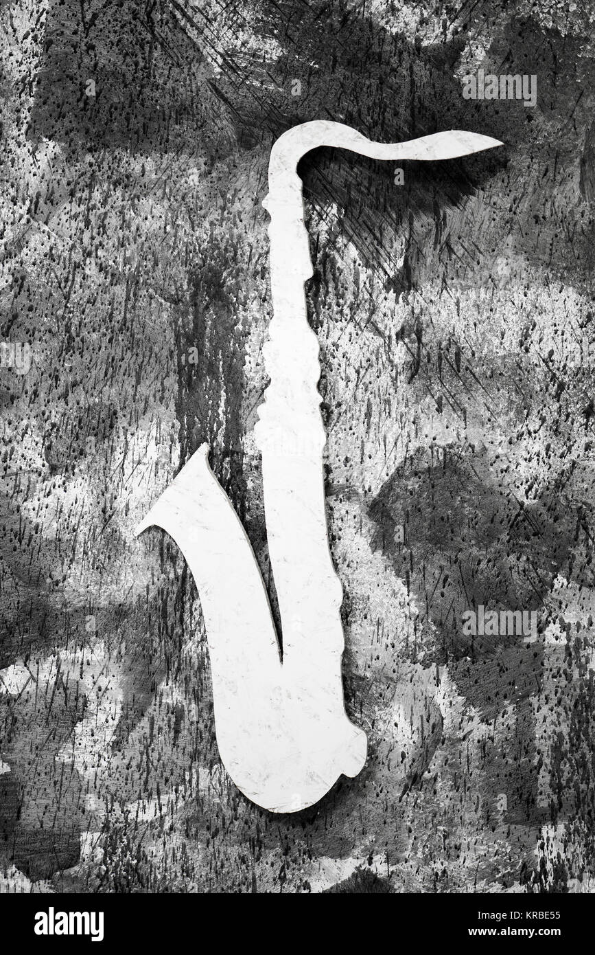 Saxophone white background hi-res stock photography and images - Alamy