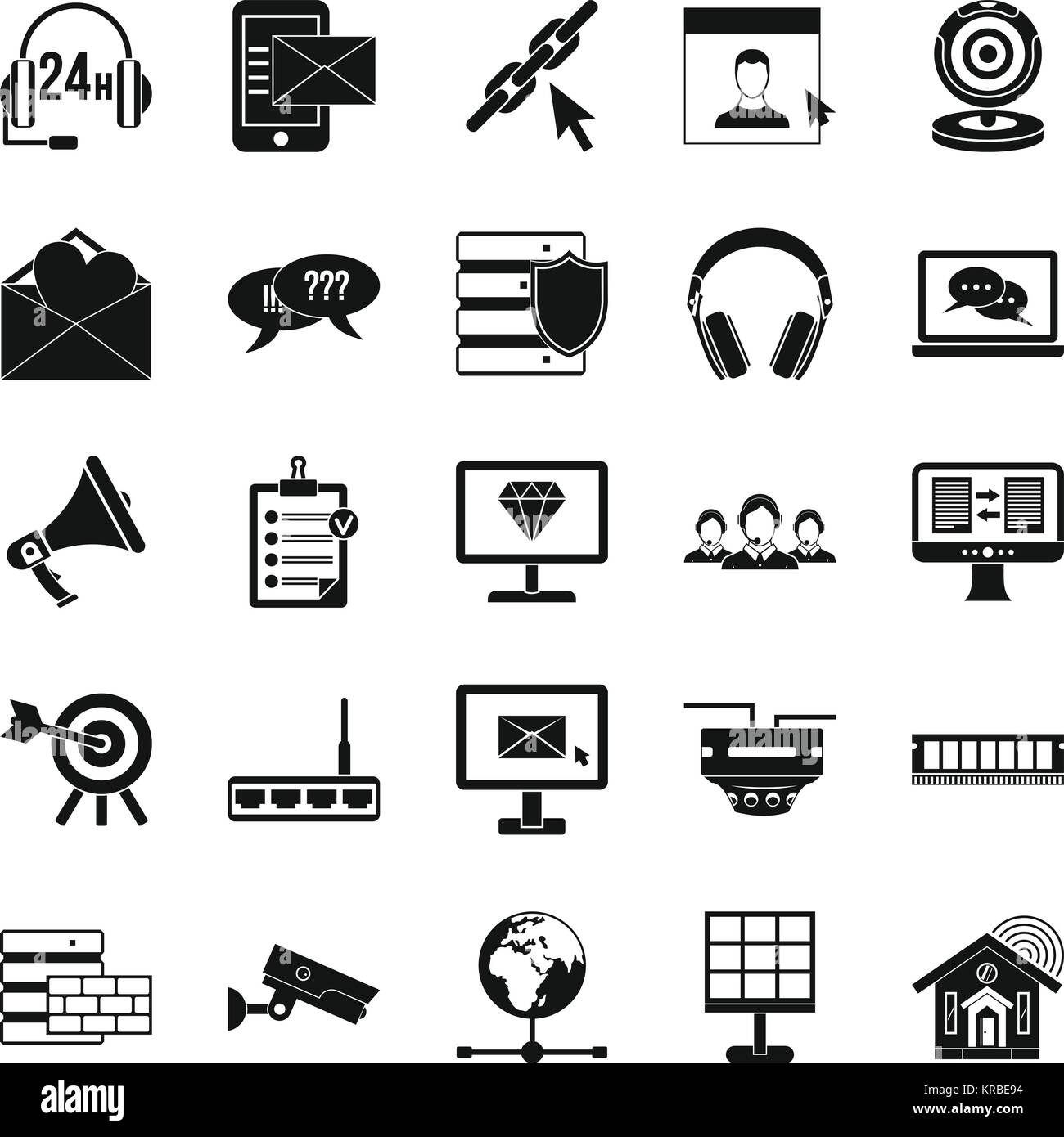 Treaty icons set, simple style Stock Vector Image & Art - Alamy