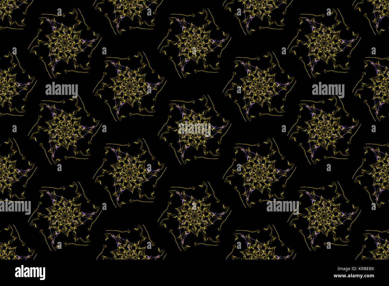Abstract seamless black pattern. Silk symmetry seamless pattern series ...