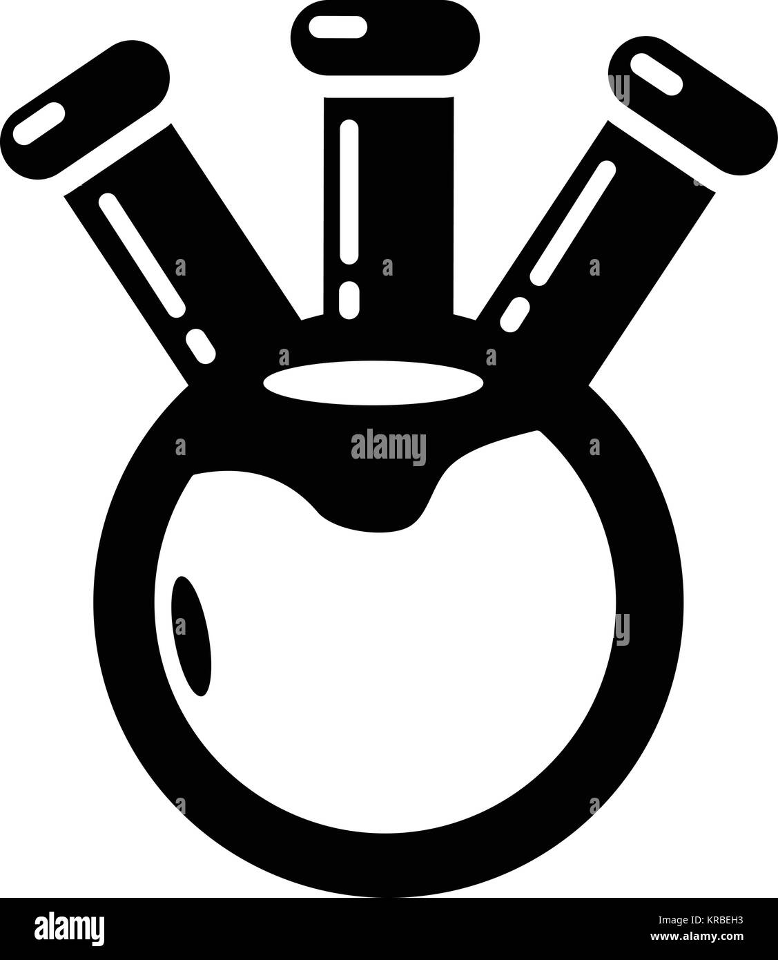 Bulb chemistry science icon, simple black style Stock Vector Image ...