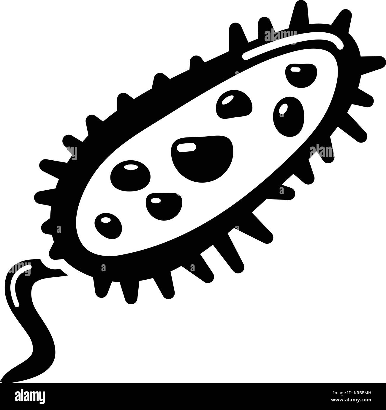Microbe icon, simple black style Stock Vector Image & Art - Alamy