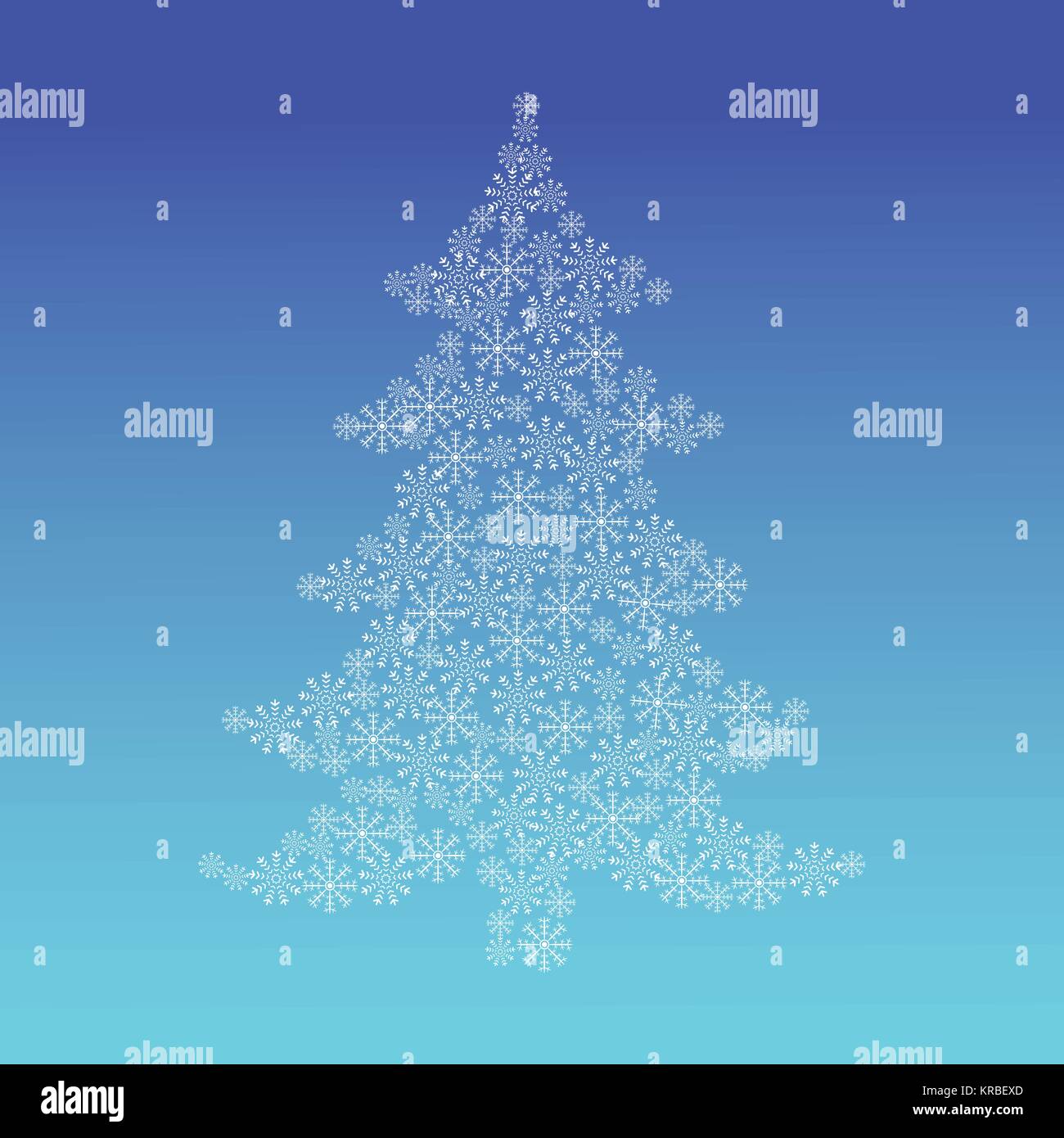 Reflection christmas tree on Stock Vector Images - Alamy