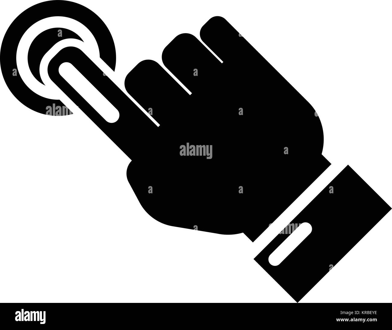 Cursor hand click icon, simple black style Stock Vector Image & Art - Alamy