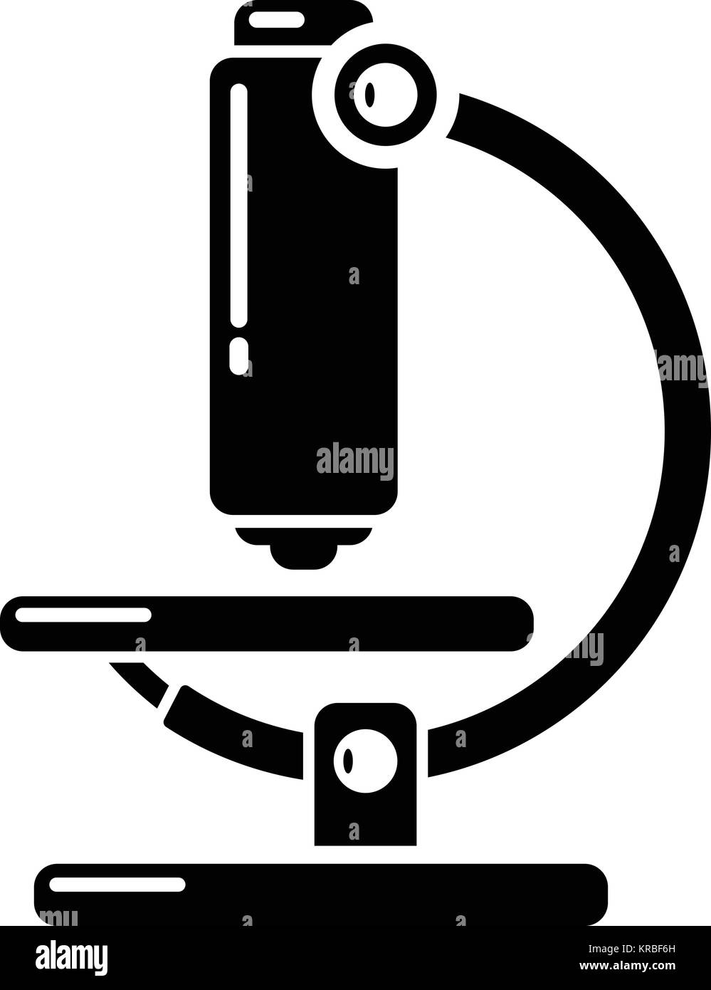 Microscope modern icon, simple black style Stock Vector Image & Art - Alamy