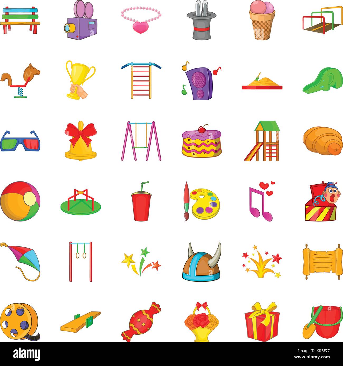 Party present icons set, cartoon style Stock Vector Image & Art - Alamy