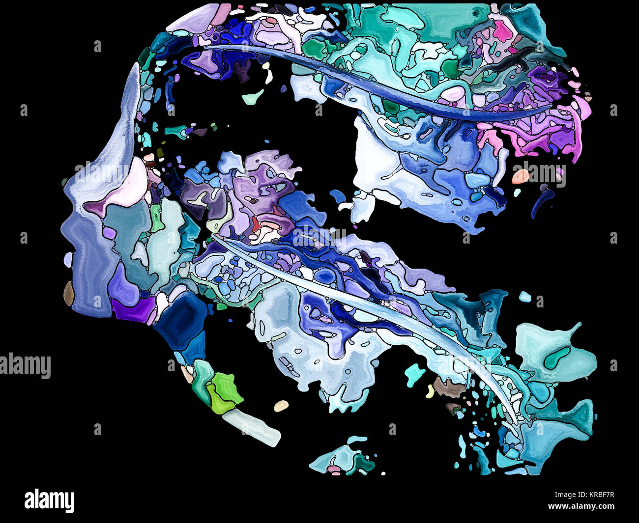 Unfolding of Self Fragmentation Stock Photo - Alamy