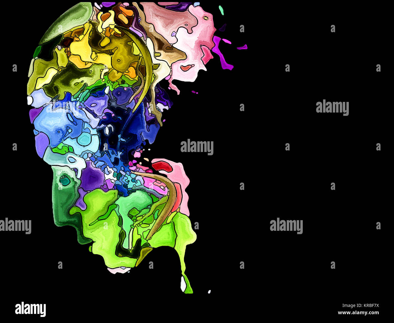 Unfolding of Self Fragmentation Stock Photo - Alamy