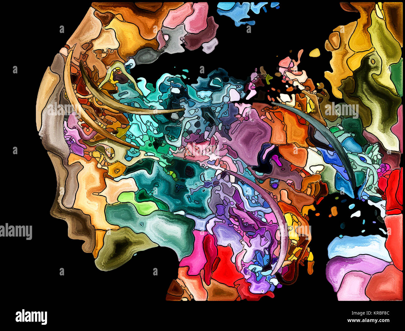 Illusion of Self Fragmentation Stock Photo - Alamy