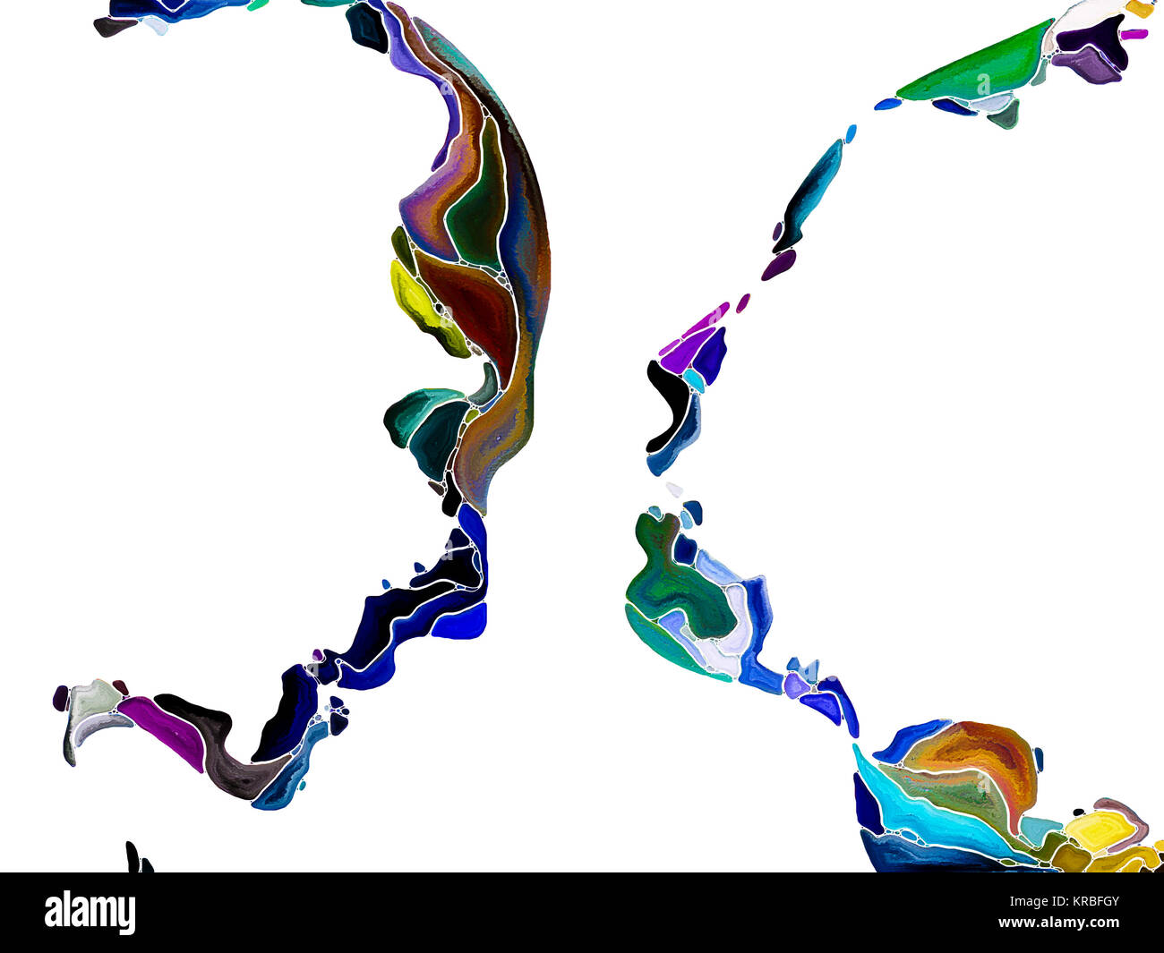 Visualization of Self Fragmentation Stock Photo - Alamy