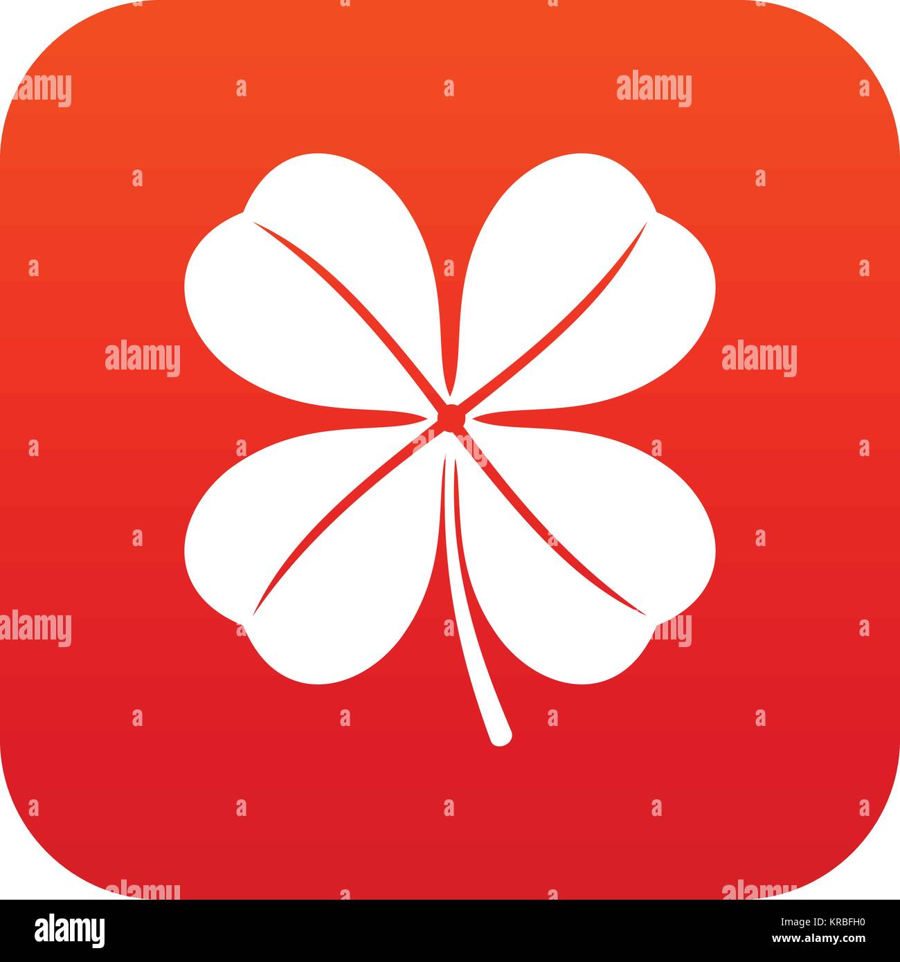 Red clover botanical illustration Stock Vector Images - Alamy