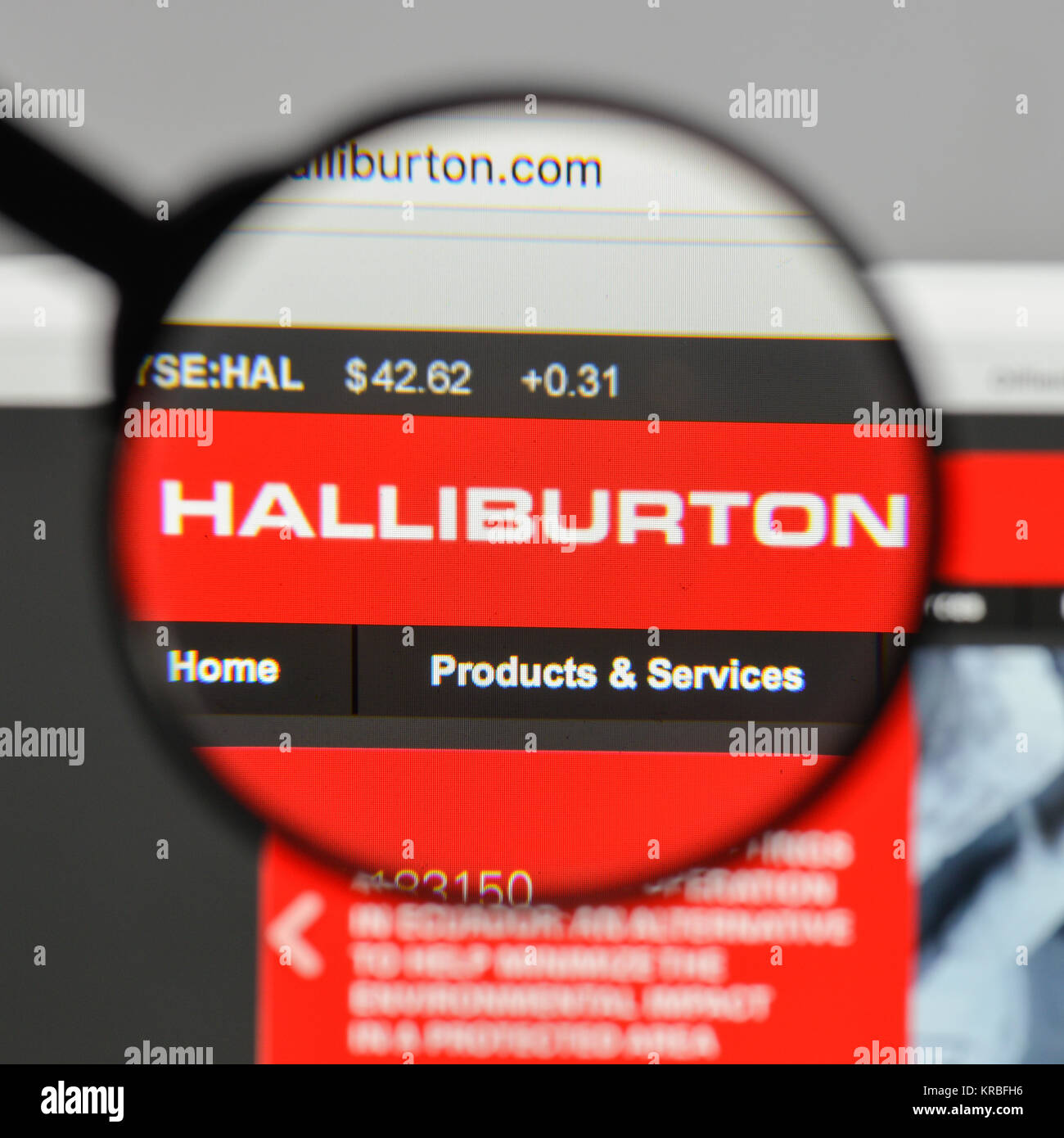 Halliburton logo hi-res stock photography and images - Alamy