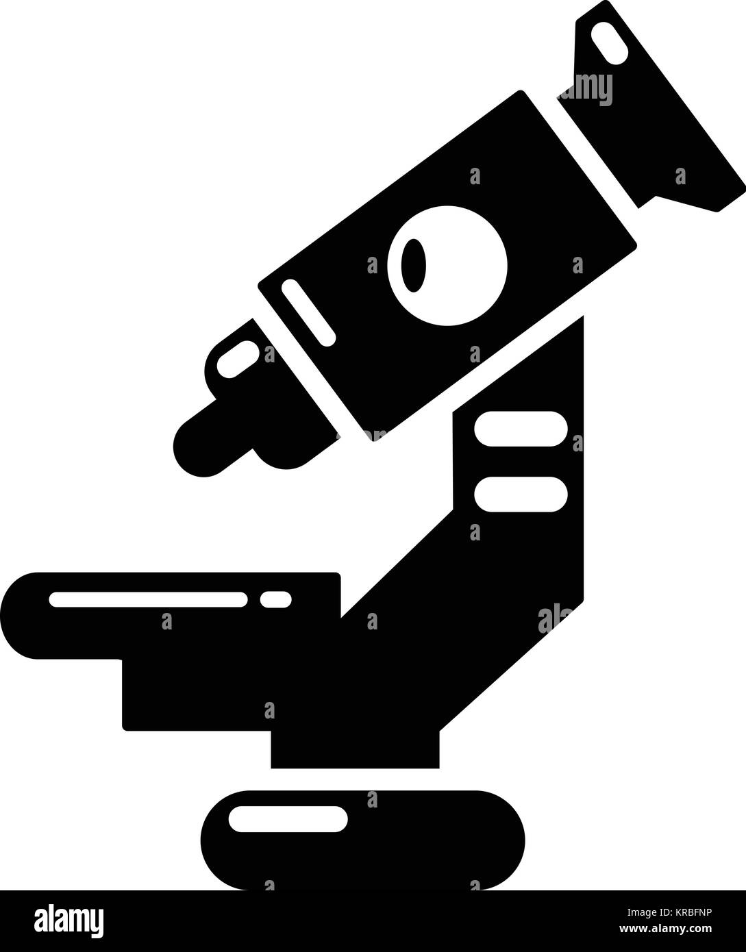 Microscope icon, simple black style Stock Vector Image & Art - Alamy