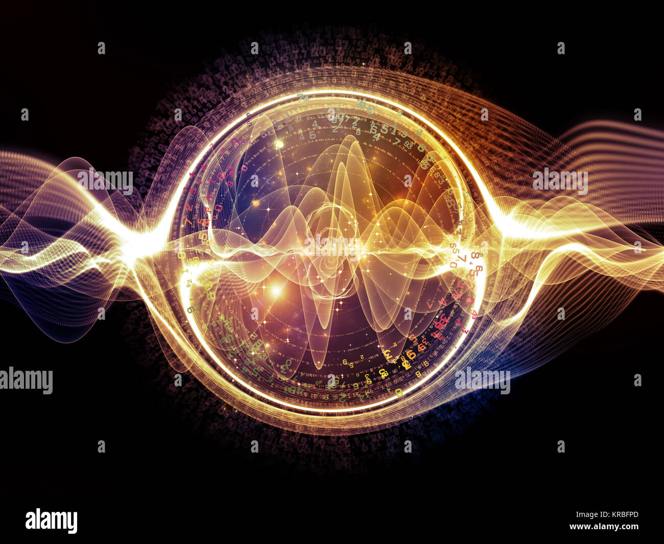 Virtual Central Wave Stock Photo - Alamy
