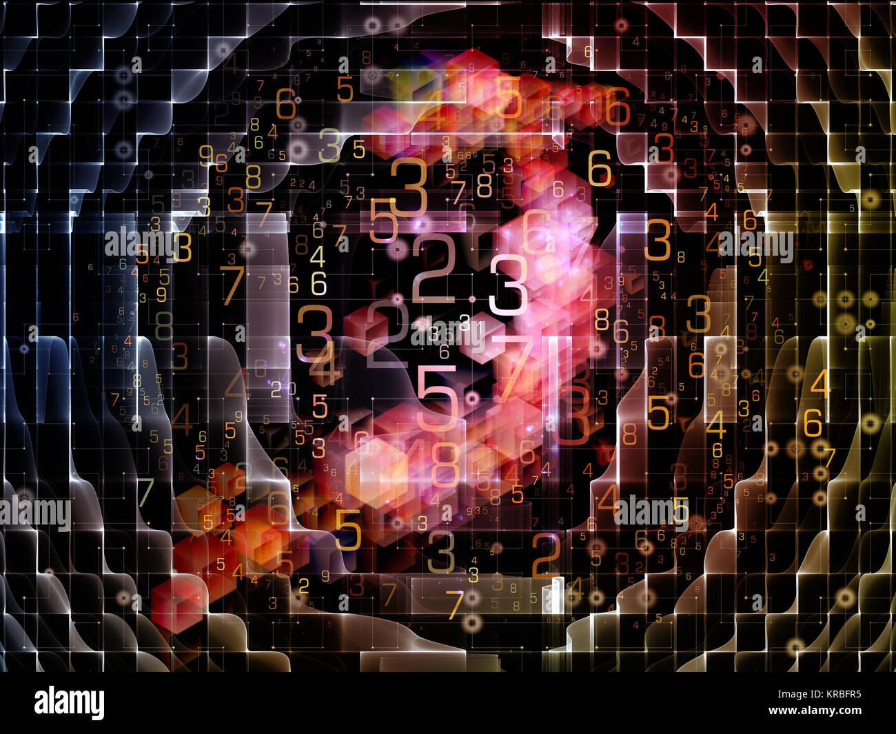 Acceleration of Digital Grid Stock Photo - Alamy