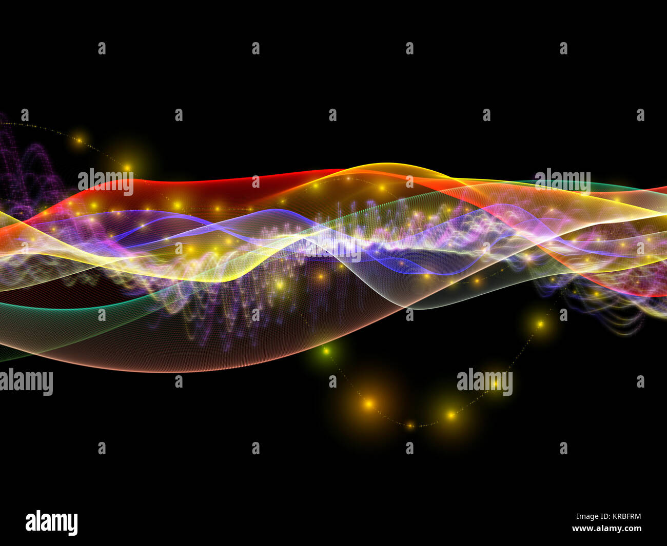 Virtualization of Wave Stock Photo - Alamy