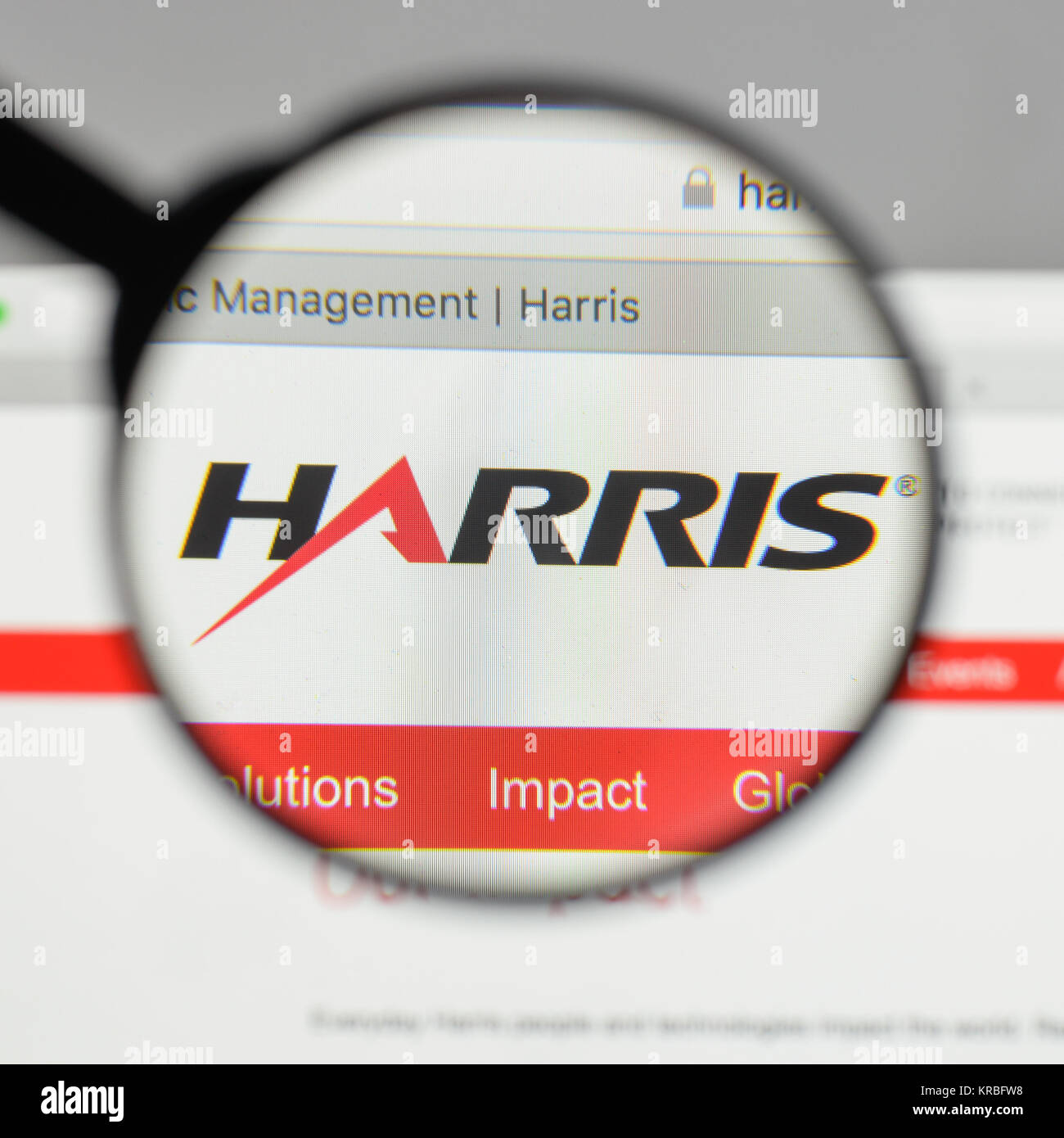 Harris corporation logo hi-res stock photography and images - Alamy