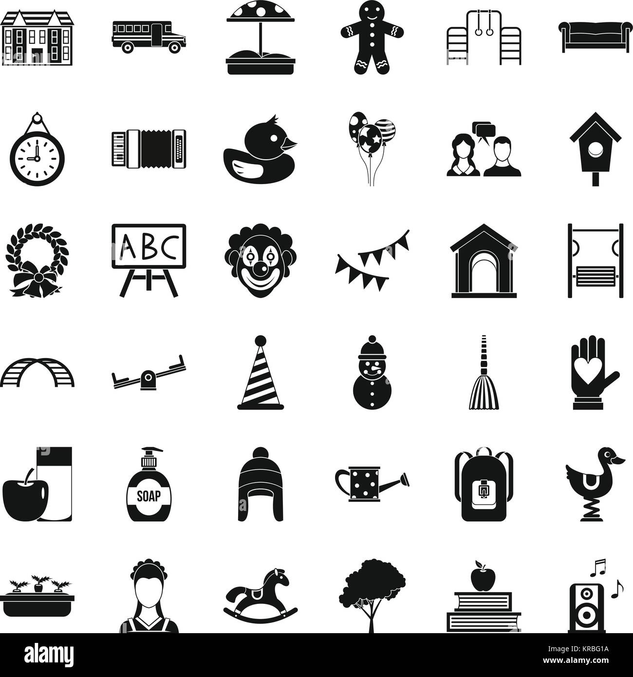 Children playground icons set, simple style Stock Vector Image & Art ... Children playground icons set, simple style Stock Vector Image & Art ...