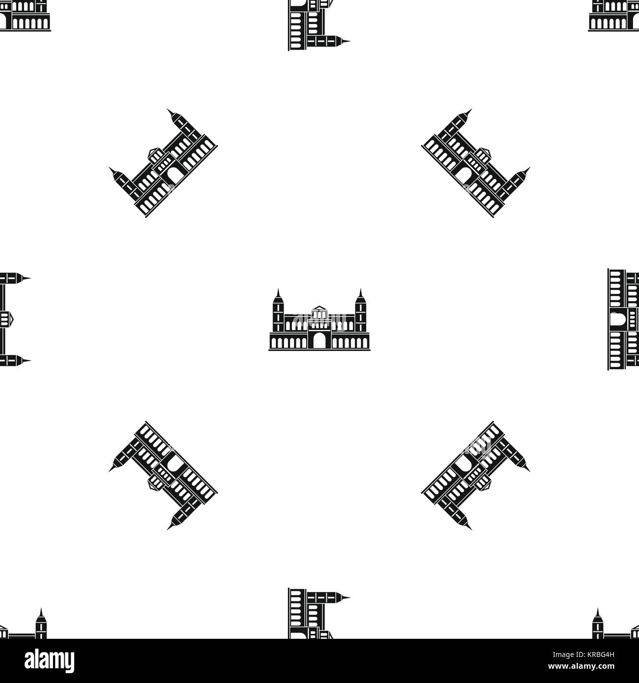 Castle pattern seamless black Stock Vector Image & Art - Alamy
