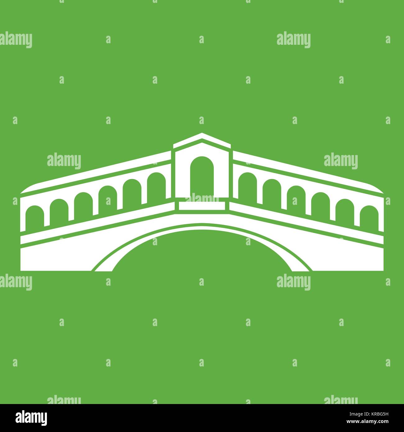 Venice bridge icon green Stock Vector Image & Art - Alamy