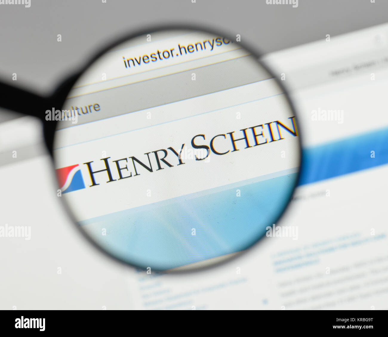 Milan, Italy - August 10, 2017: Henry Schein logo on the website ...