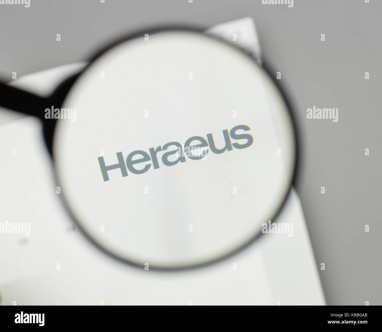 Milan, Italy - August 10, 2017: Heraeus Holding logo on the website homepage Stock Photo - Alamy
