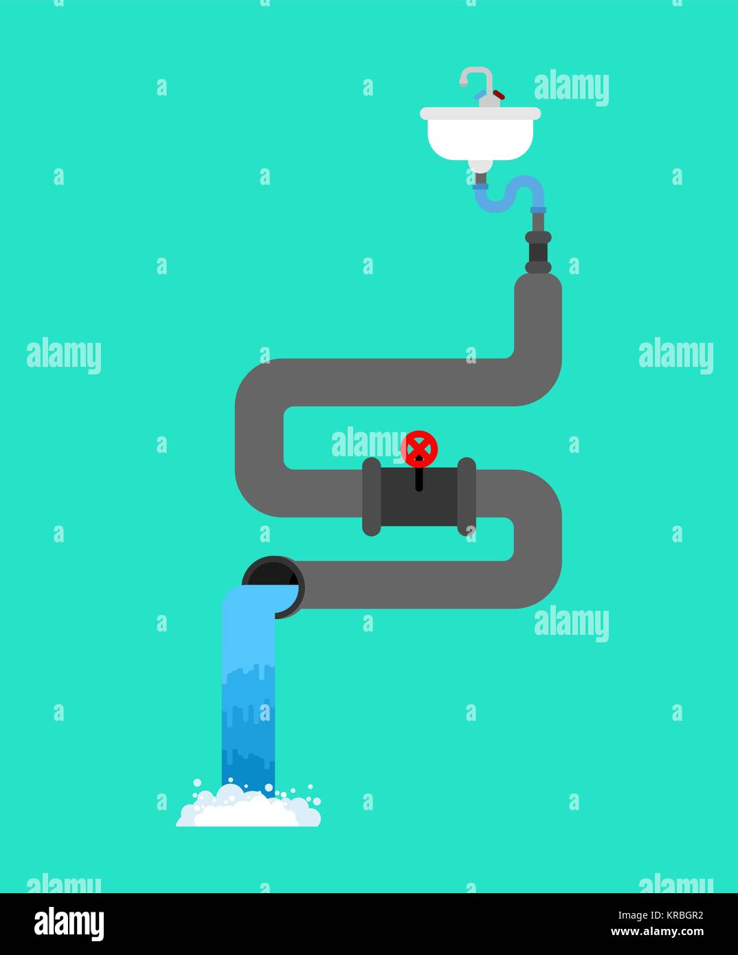 Bath plumbing system. Sewerage scheme. Vector illustration Stock Vector ... Bath plumbing system. Sewerage scheme. Vector illustration Stock Vector ...