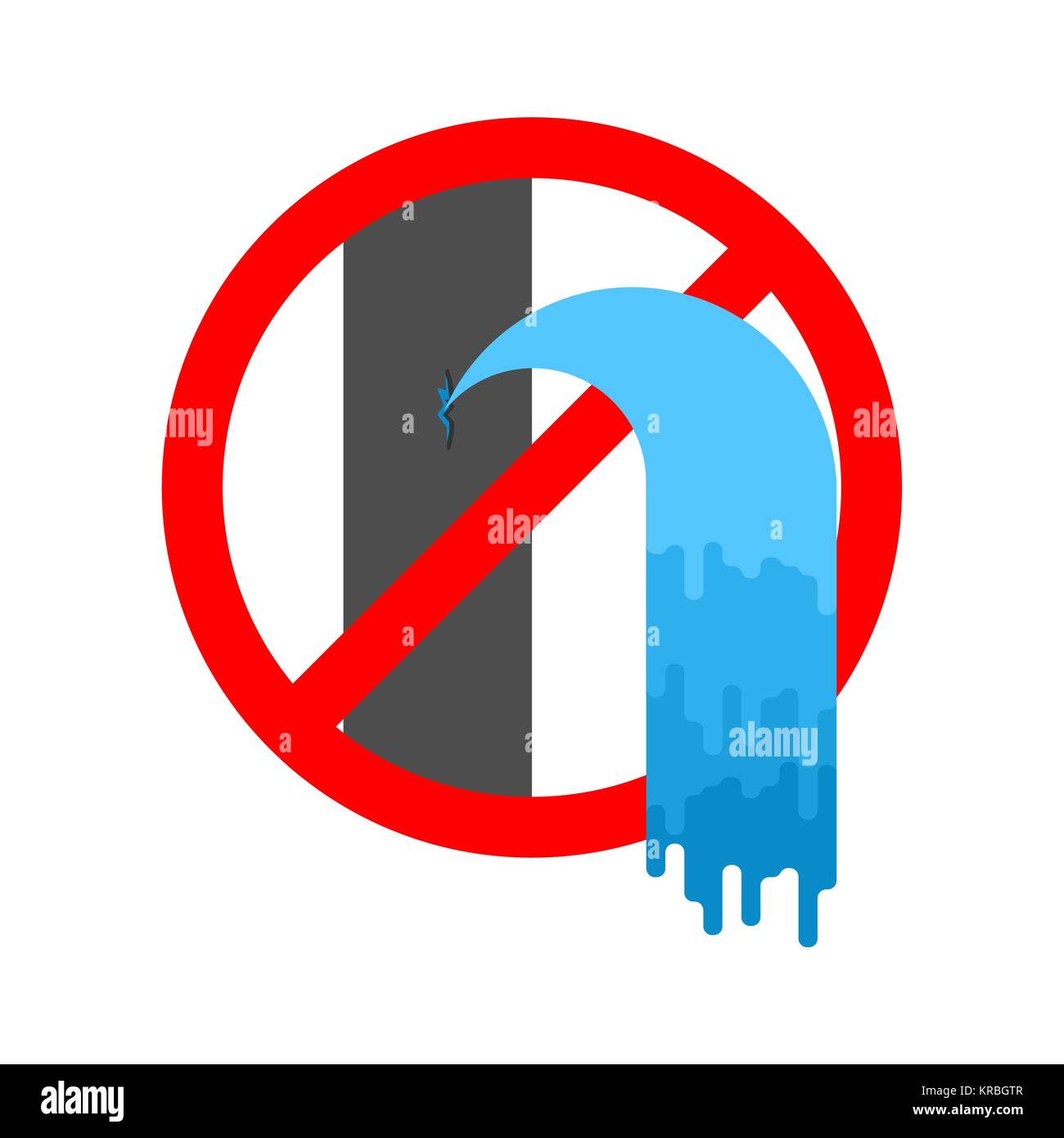 Broken tap Stock Vector Images - Alamy