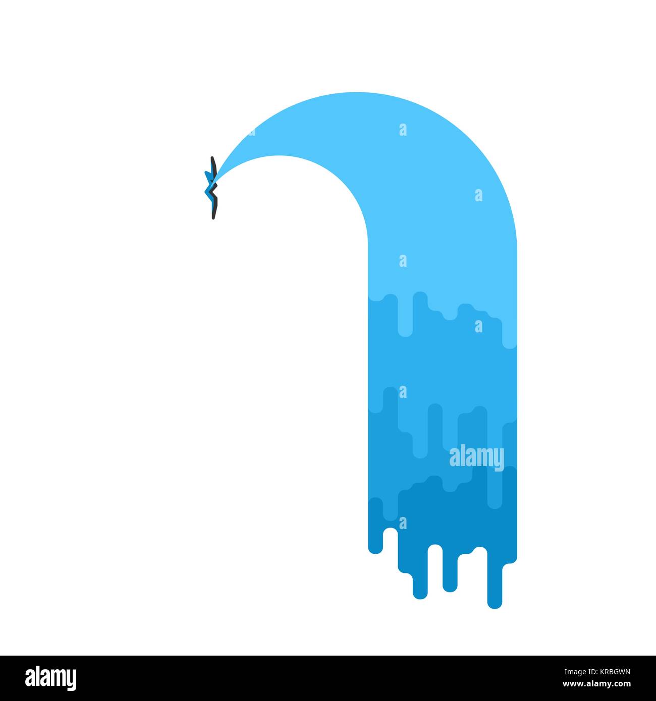 Water leak isolated. Sewerage is broken. Vector illustration Stock ...