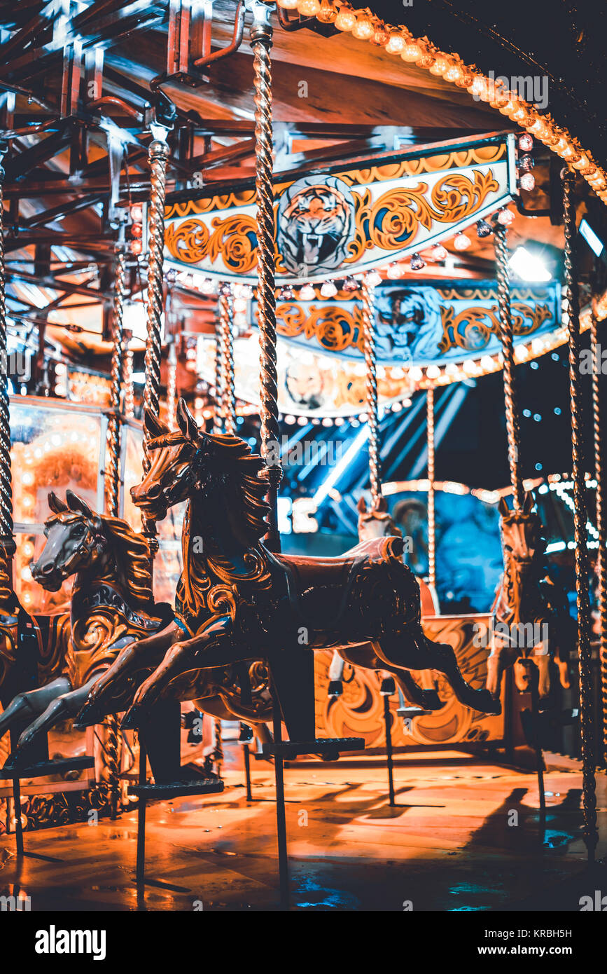 Carousel during a carnival in Marina Bay Singapore Stock Photo - Alamy