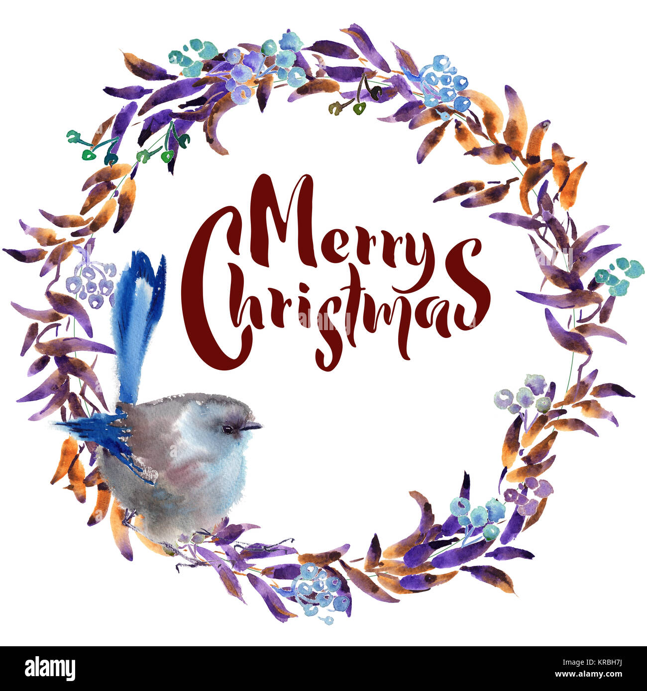 Orange leaves beautiful bird Cut Out Stock Images & Pictures - Alamy