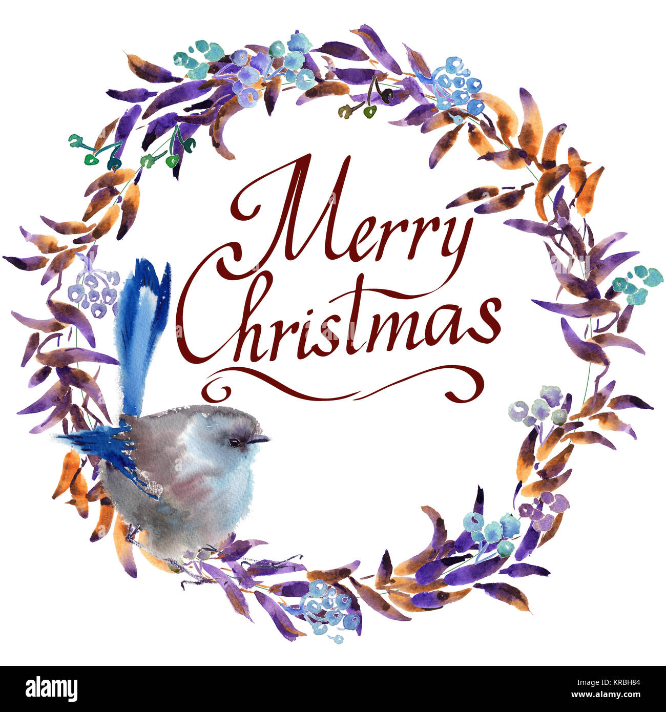 Orange leaves beautiful bird Cut Out Stock Images & Pictures - Alamy