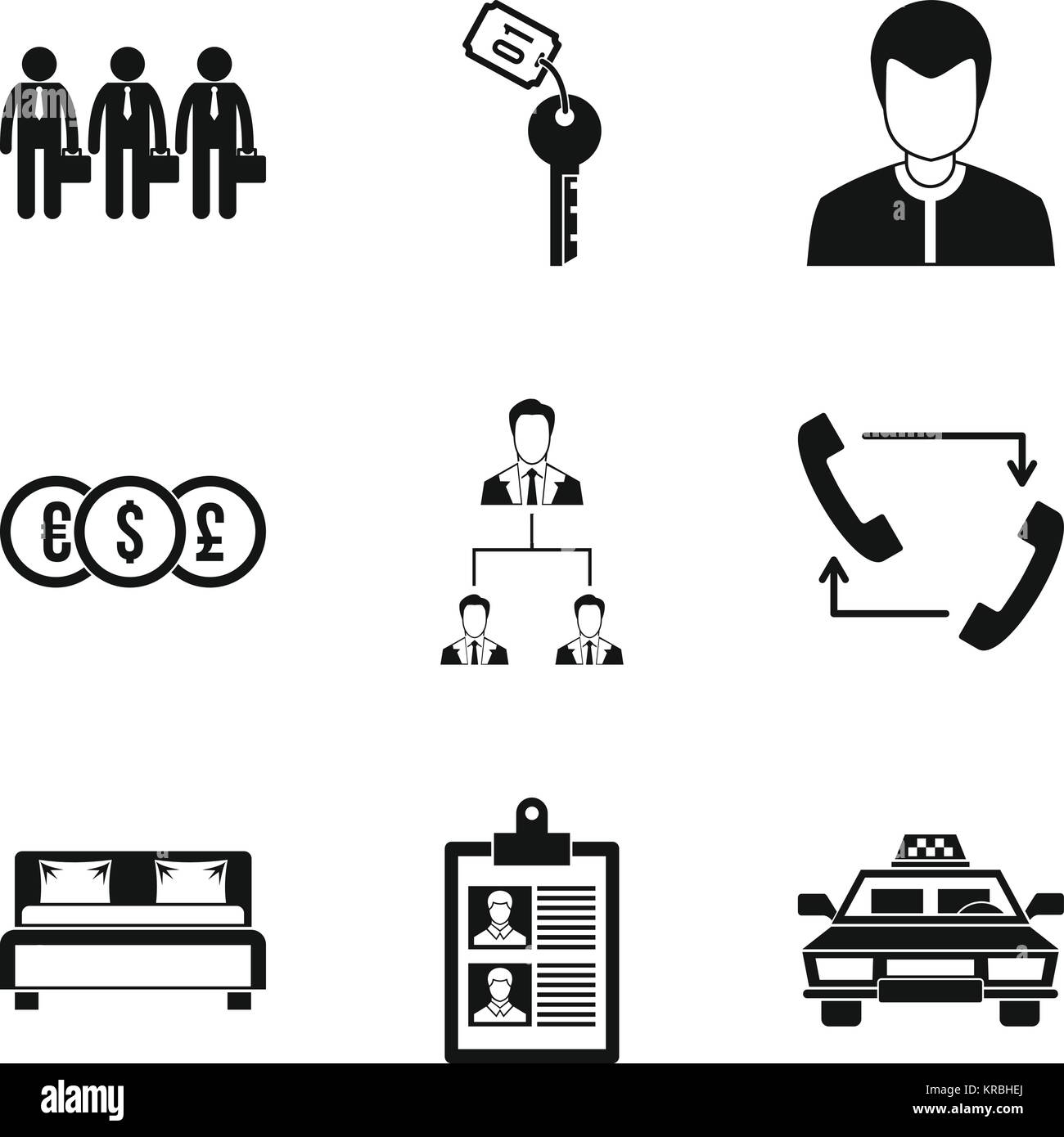 Coherence icons set, simple style Stock Vector Image & Art - Alamy