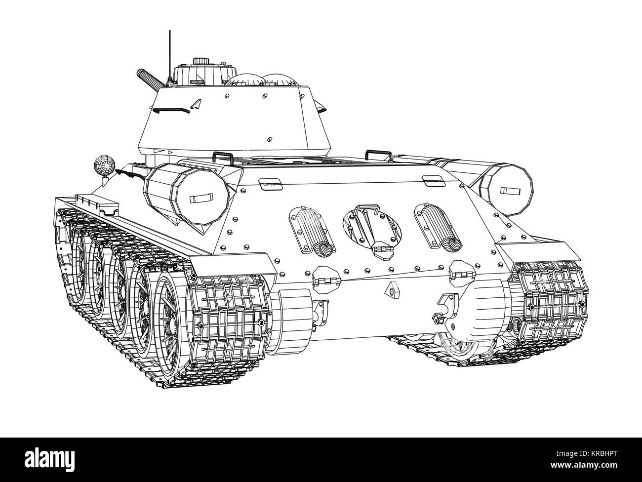 Blueprint of realistic tank Stock Vector Image & Art - Alamy