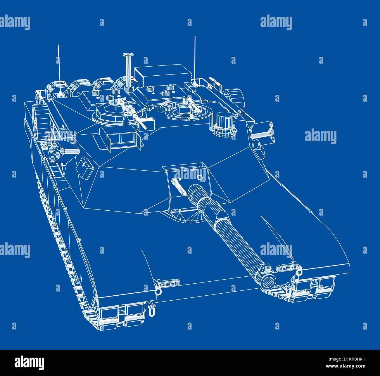 Blueprint of realistic tank Stock Vector Image & Art - Alamy