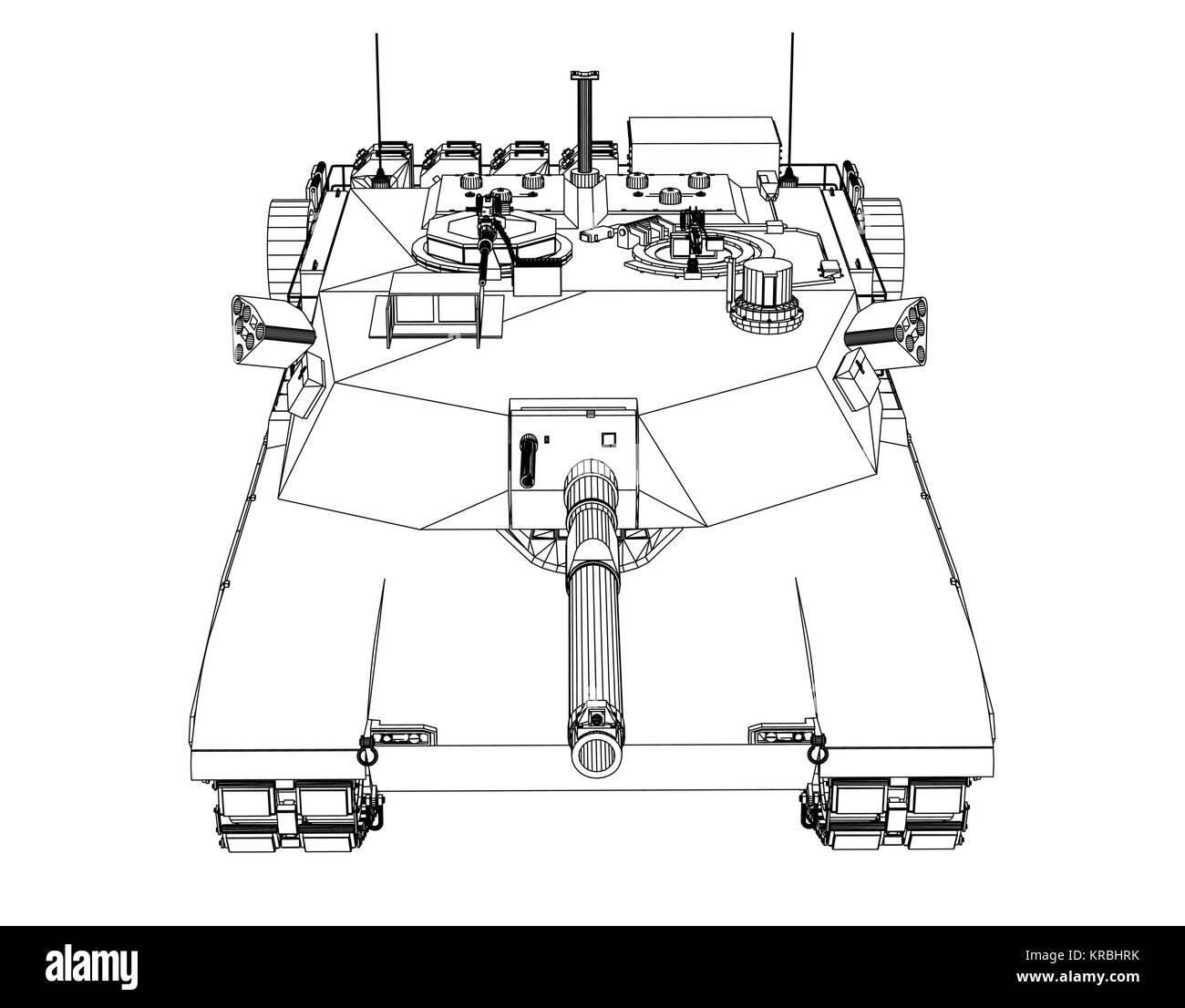 Blueprint of realistic tank Stock Vector Image & Art - Alamy