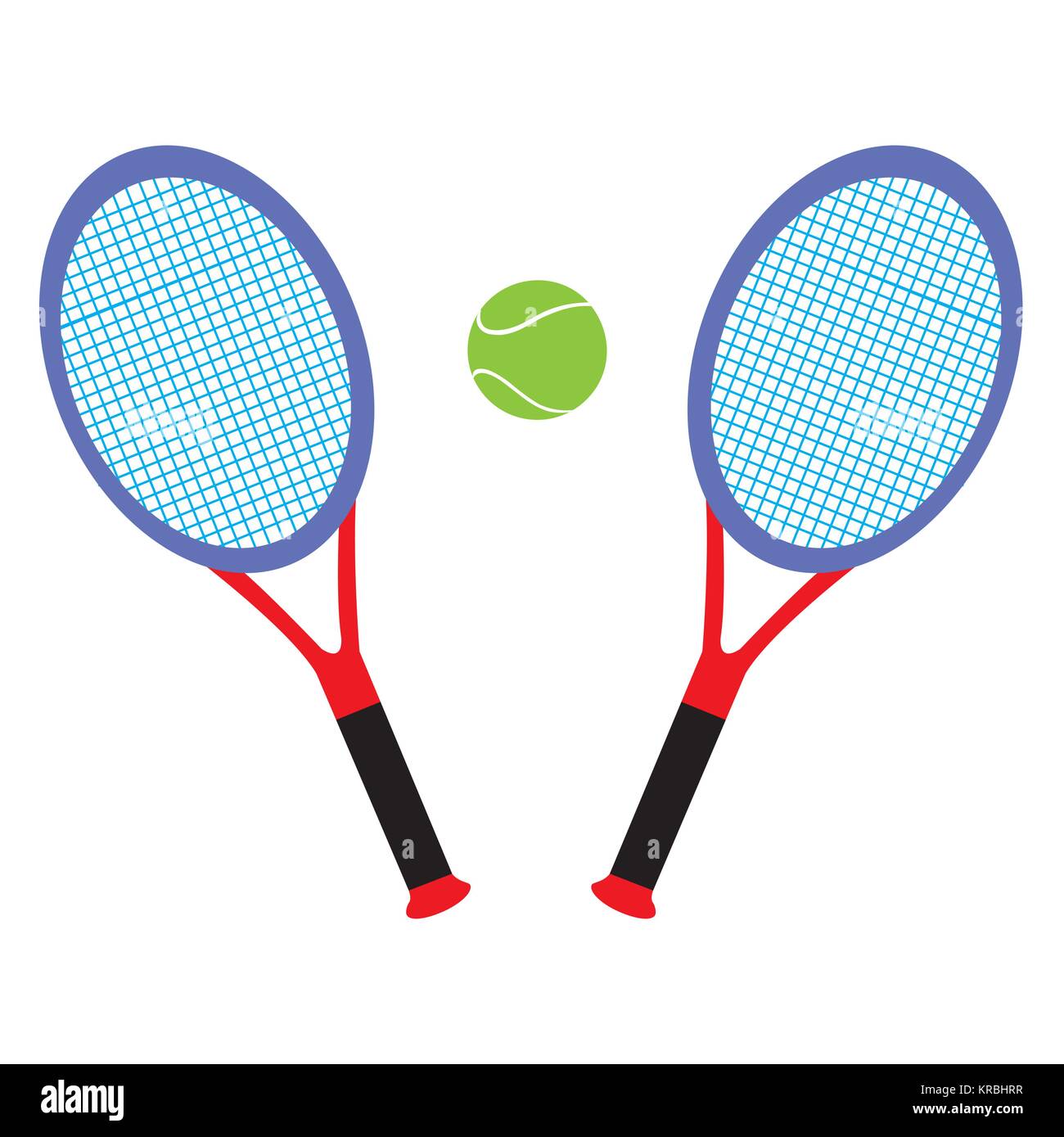 Tennis rackets and tennis ball Stock Vector Image & Art - Alamy