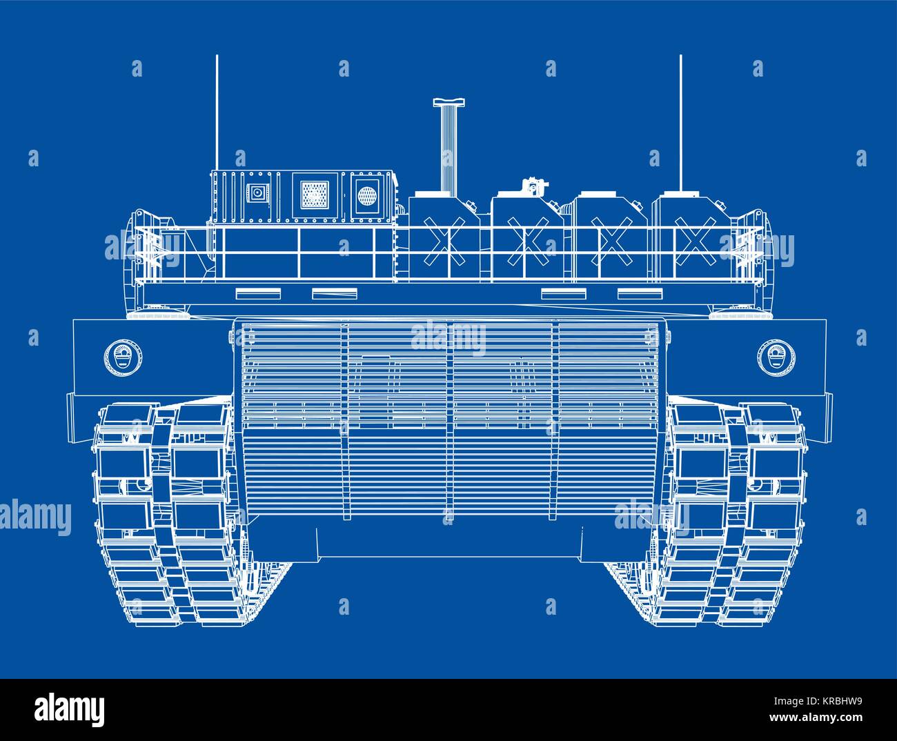 Blueprint of realistic tank Stock Vector Image & Art - Alamy