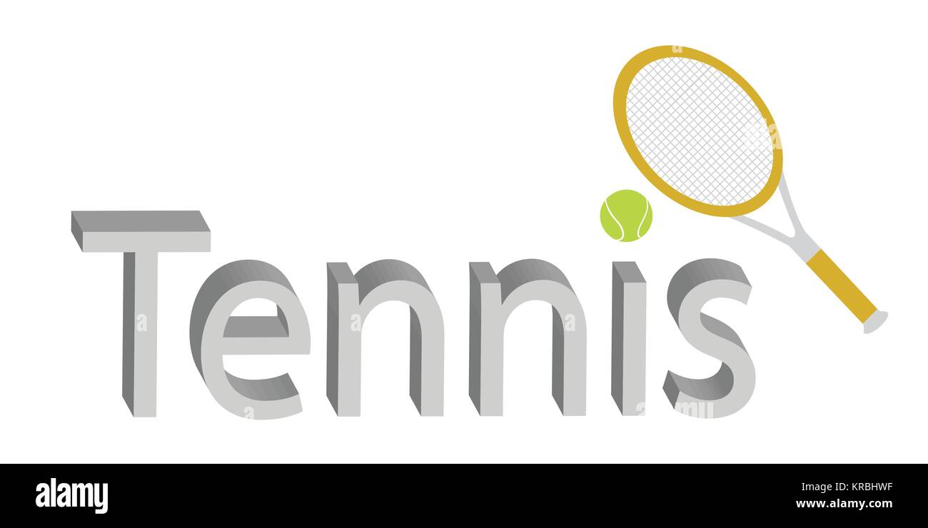Tennis rackets and tennis ball Stock Vector Image & Art - Alamy