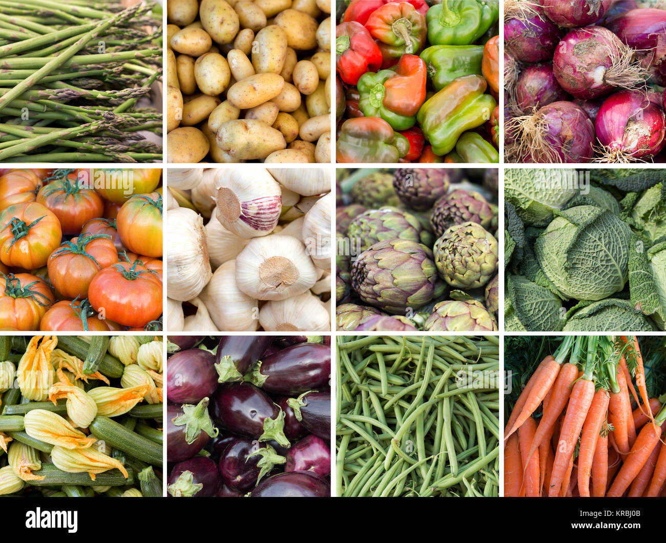 Collage of fresh vegetables Stock Photo - Alamy