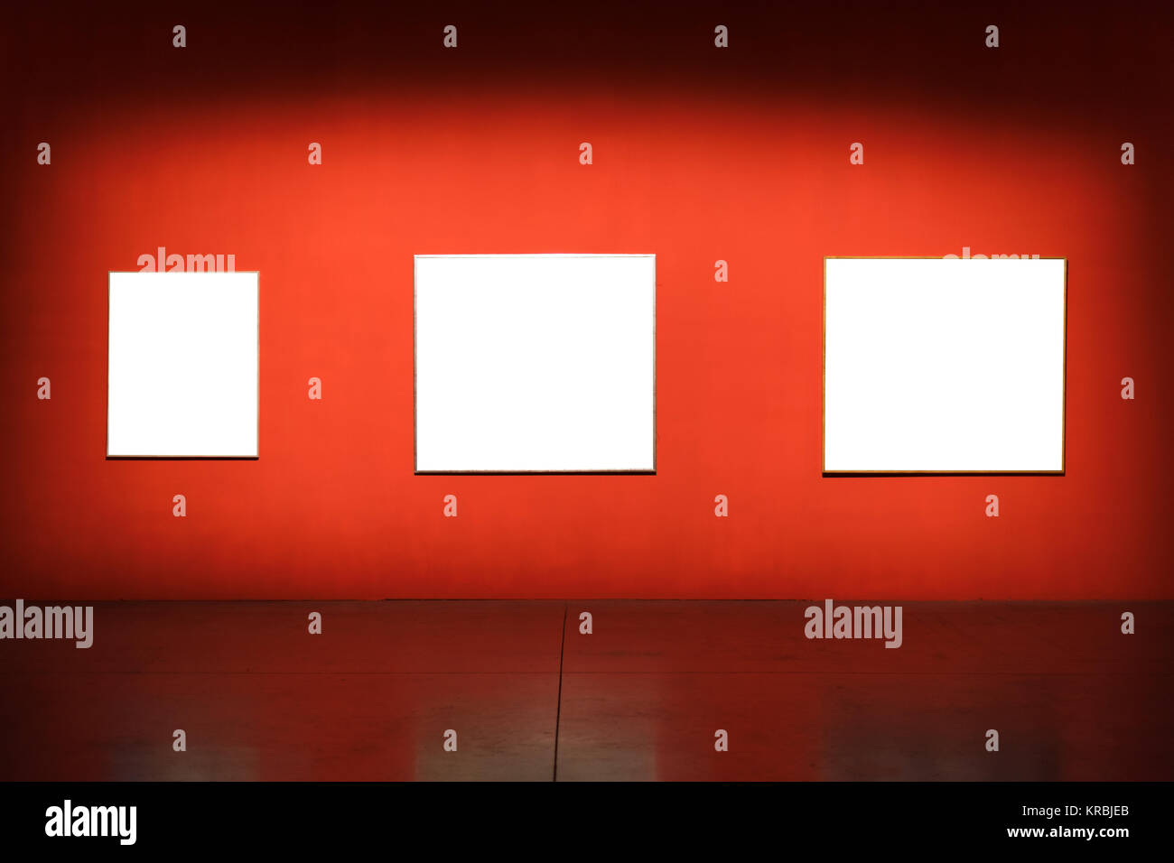 Empty museum wall with bench hi-res stock photography and images - Alamy