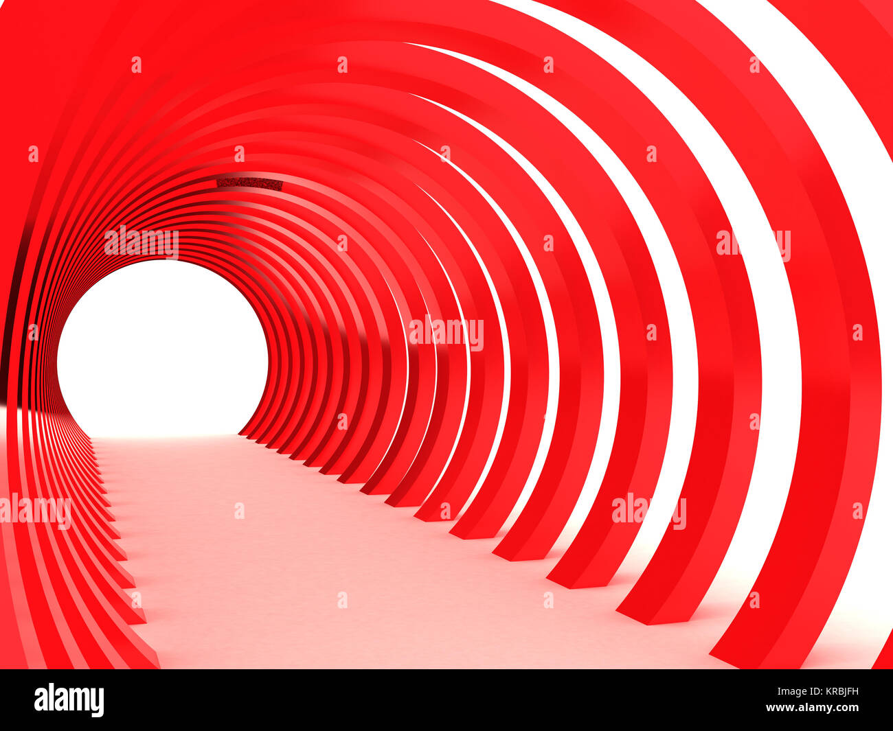 Illustration of Abstract tunnel isolated on white background Stock ...