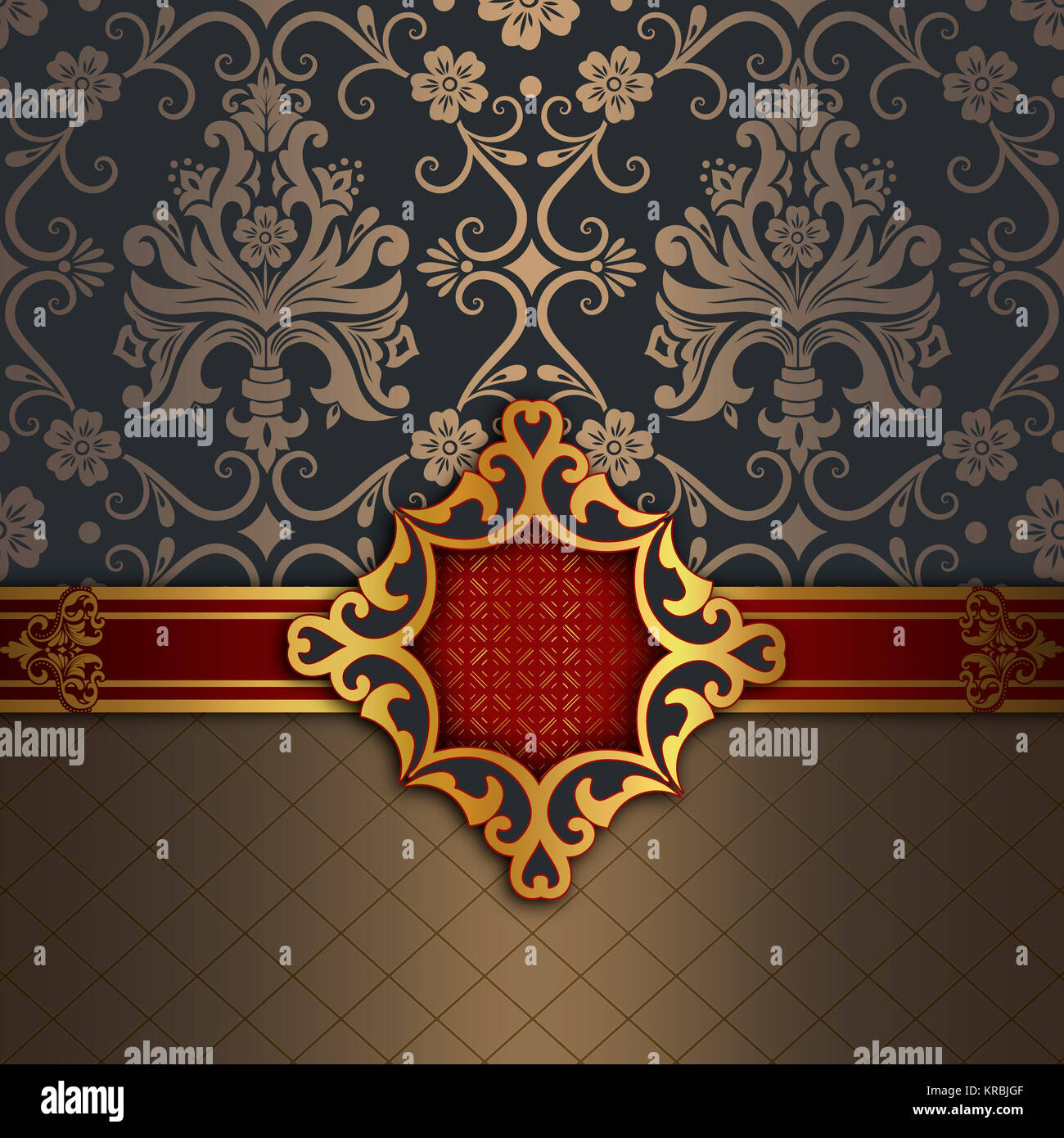 Vintage luxury background with decorative old-fashioned frame and ...