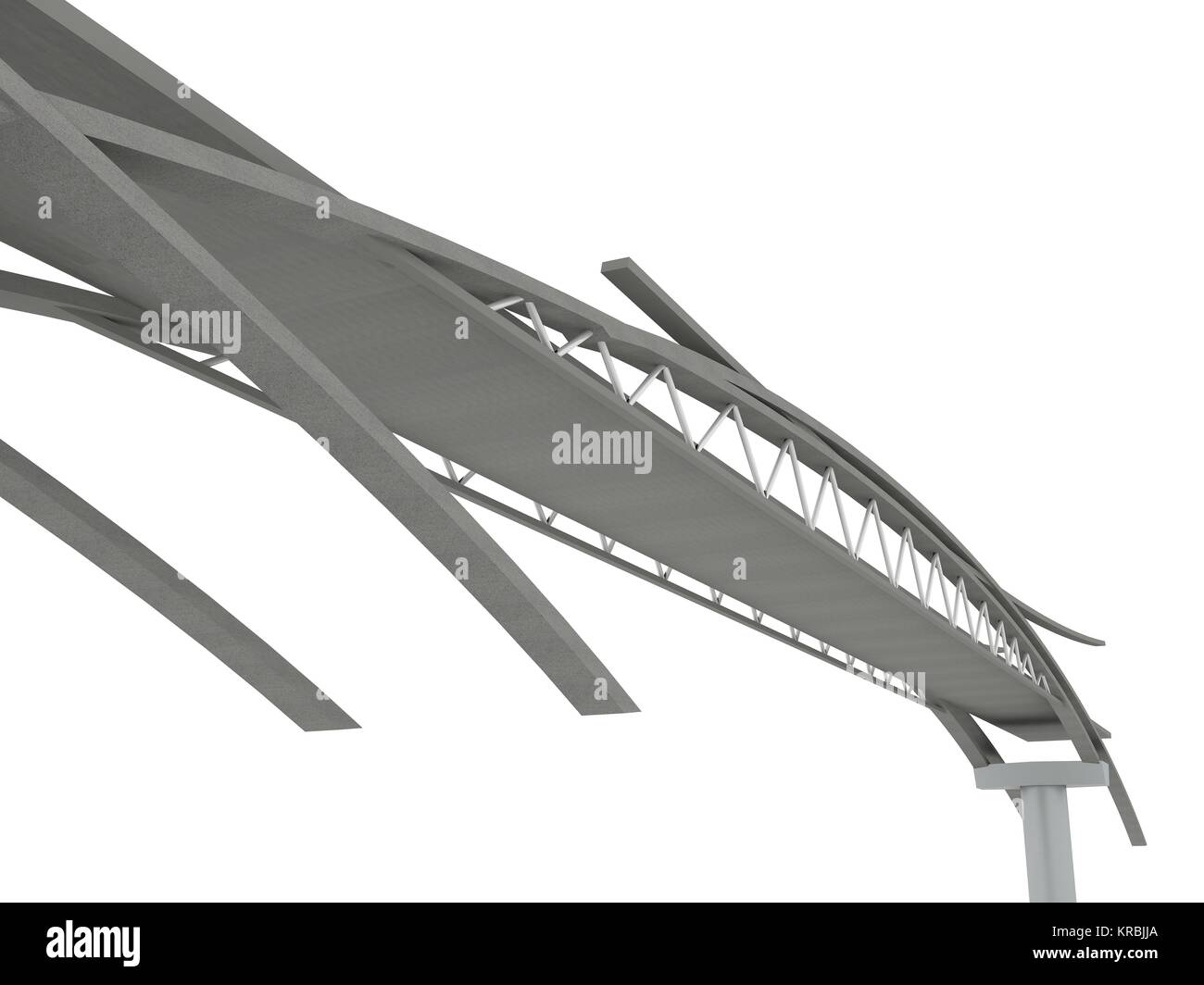 Bridge - Computer Art Series - 3D Images Stock Photo - Alamy