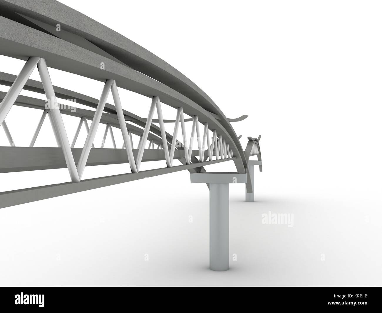 Bridge - Computer Art Series - 3D Images Stock Photo - Alamy