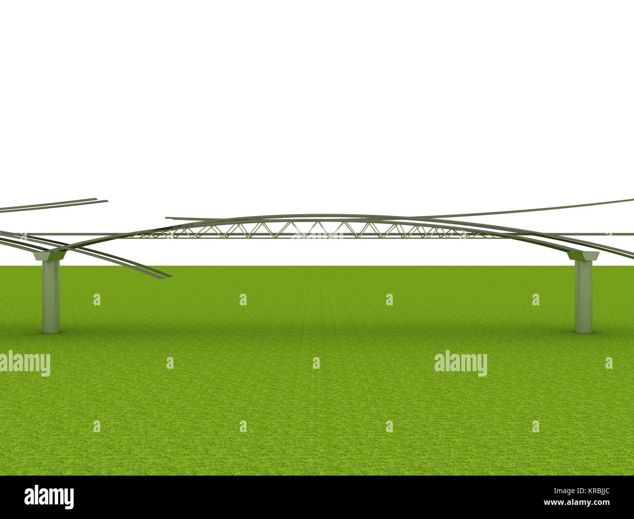 Bridge - Computer Art Series - 3D Images Stock Photo - Alamy