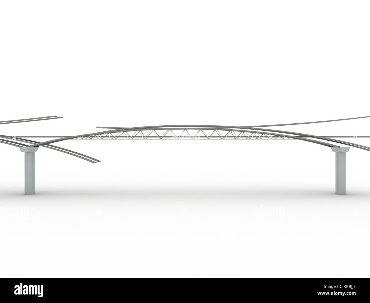 Bridge - Computer Art Series - 3D Images Stock Photo - Alamy