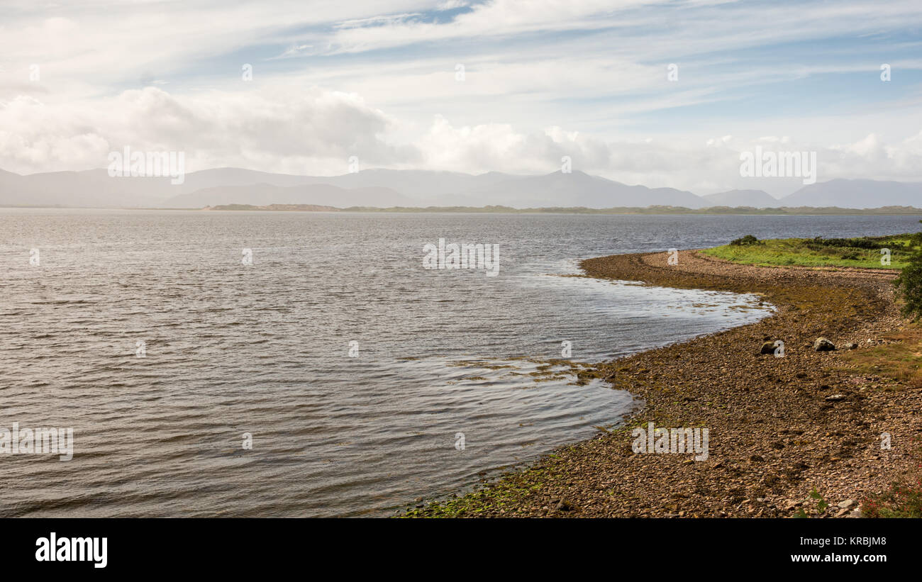 The stand dune system at Inch Strand stretches out into Dingle Bay ...